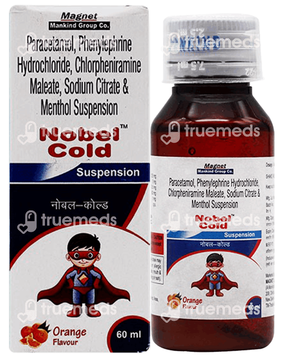 Nobel Cold Suspension 60 Ml - Uses, Side Effects, Dosage, Price | Truemeds