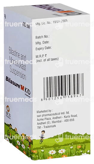 Bilasure M 104 Mg Suspension 60 Ml - Uses, Side Effects, Dosage, Price ...