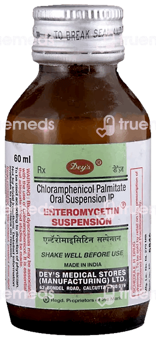 Enteromycetin Suspension 60 Ml - Uses, Side Effects, Dosage, Price ...
