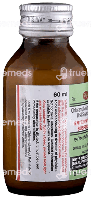 Enteromycetin Suspension 60 Ml - Uses, Side Effects, Dosage, Price ...