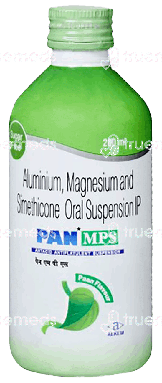 Pan Mps Paan Sugar Free Suspension 200 Ml - Uses, Side Effects, Dosage ...