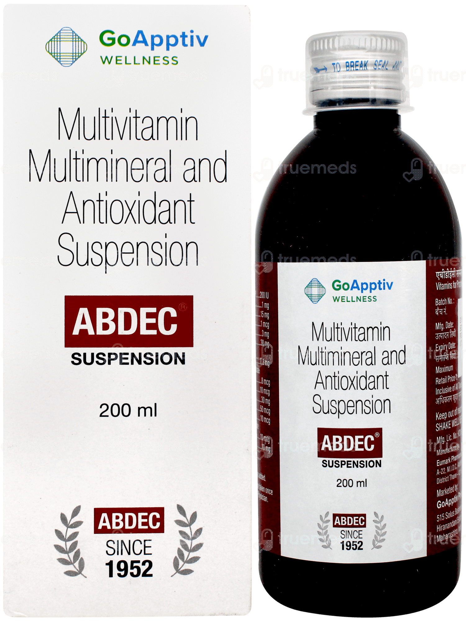 Abdec Suspension 200ml - Uses, Side Effects, Dosage, Price | Truemeds