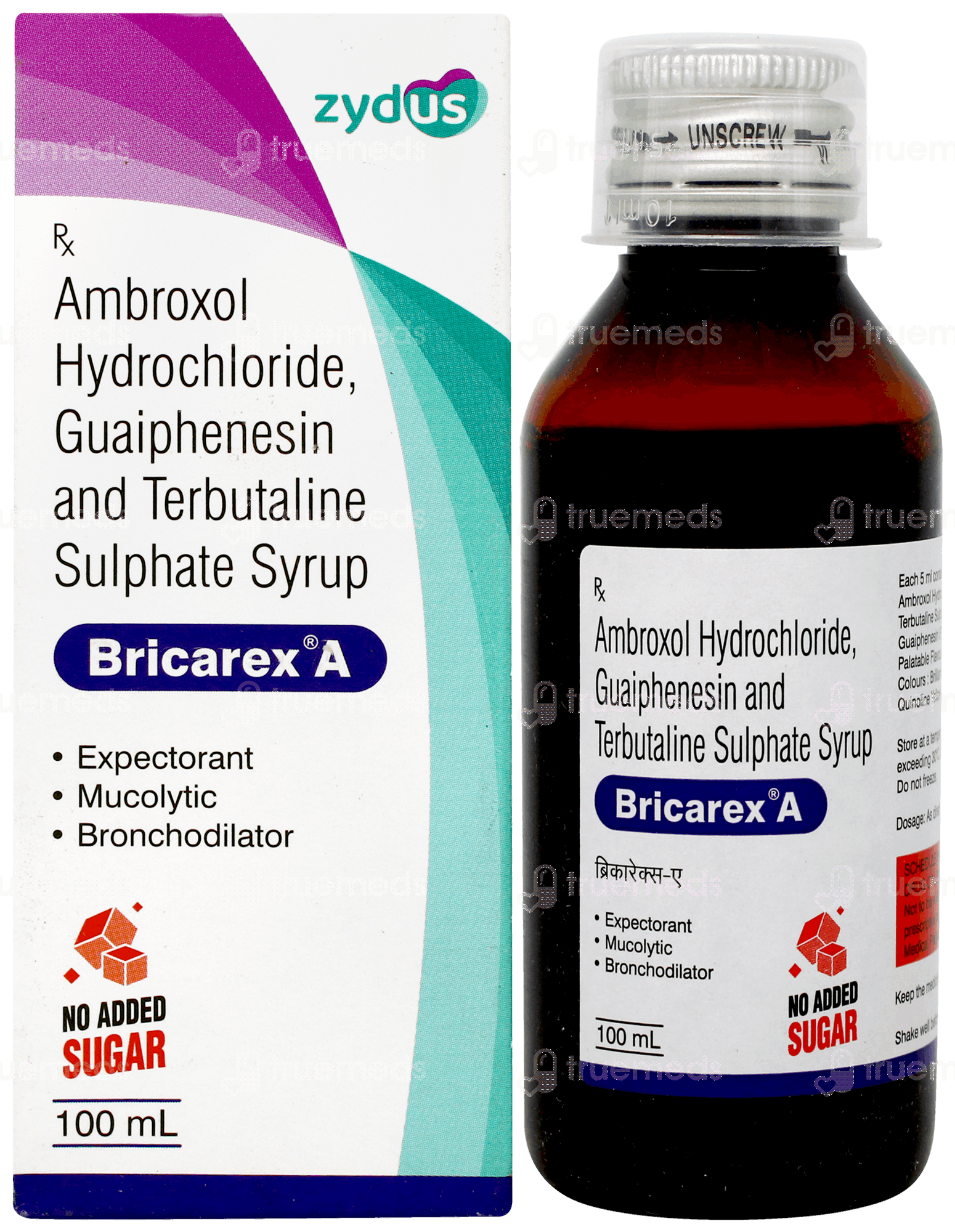 Bricarex A No Added Sugar Syrup 100ML: Uses, Side Effects, Price ...