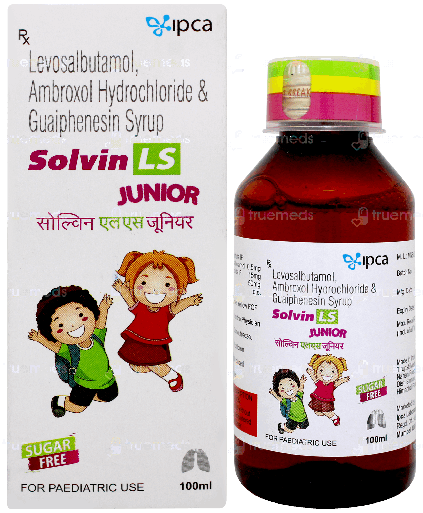 Solvin Ls Junior Sugar Free Syrup 100ml - Uses, Side Effects, Dosage ...