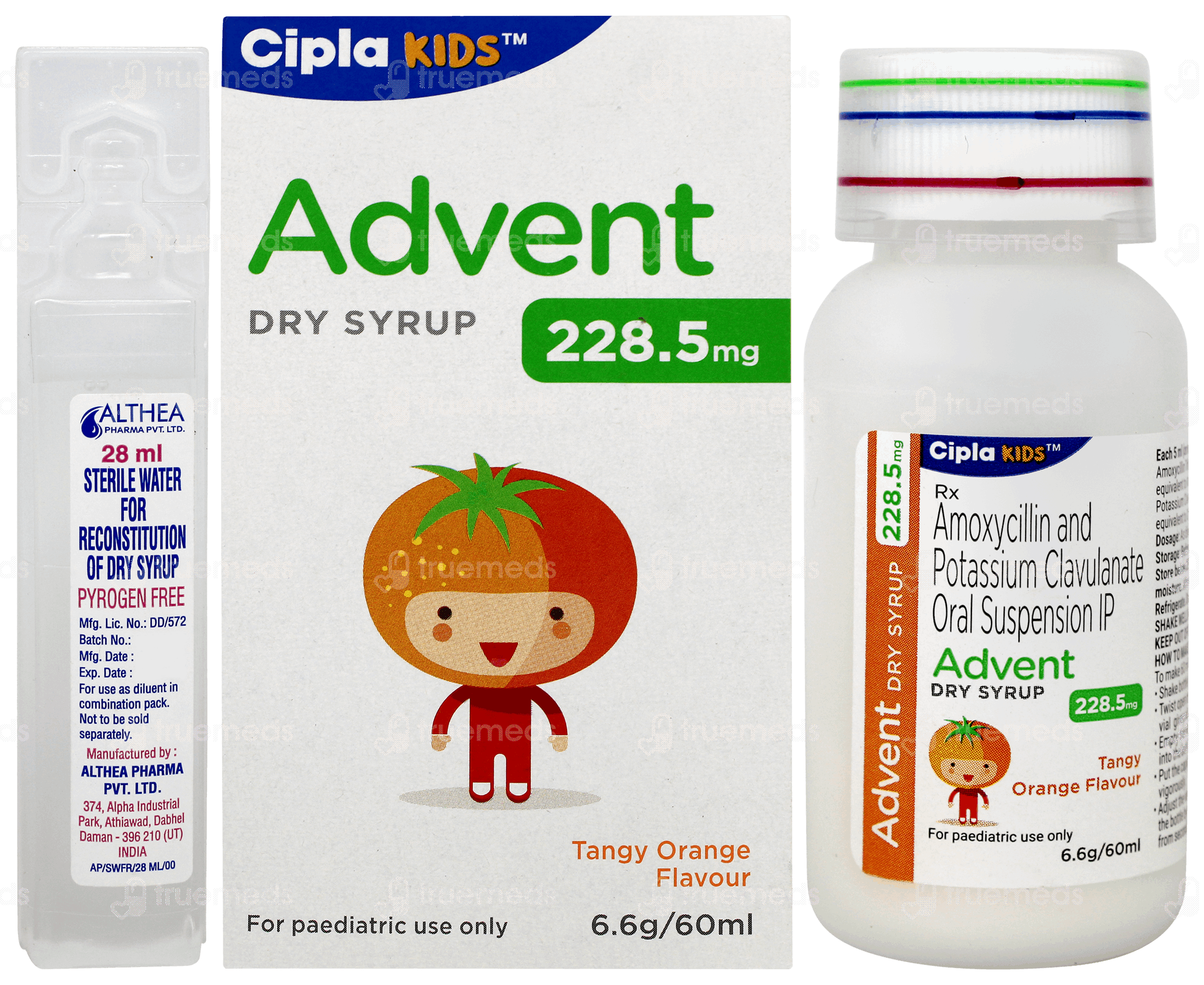 Advent 200/28.5 Mg Dry Syrup 60 Ml: Uses, Side Effects, Price & Substitutes