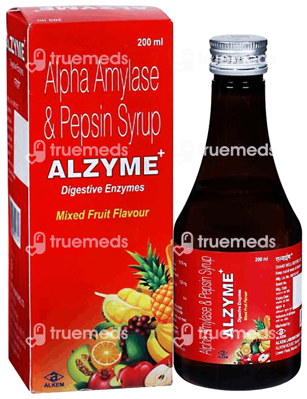 Alzyme Mixed Fruit 7.5/12.5 MG Syrup 200 ML | Order Alzyme Mixed Fruit ...