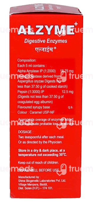 Alzyme Mixed Fruit 7.5/12.5 MG Syrup 200 ML | Order Alzyme Mixed Fruit ...