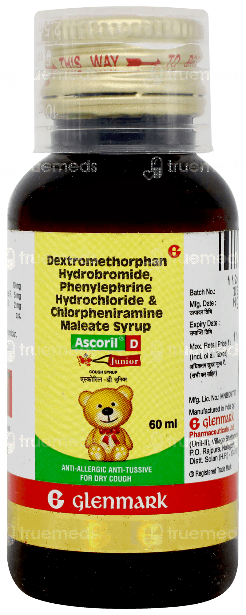 Ascoril D Junior Syrup 60Ml: Uses, Side Effects, Price & Substitutes