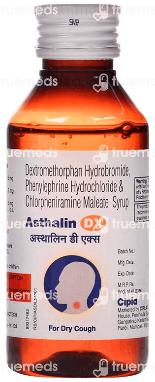 Asthalin Dx Syrup 100Ml: Uses, Side Effects, Price & Substitutes