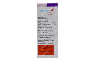 Azivent Xl 100 MG Suspension: Uses, Side Effects, Price & Substitutes