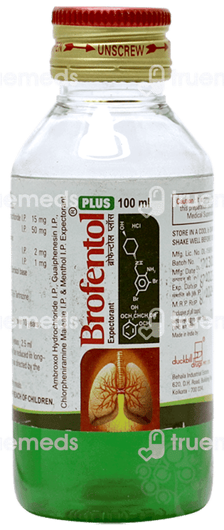 Brofentol Plus 50154 Mg Syrup 100 Ml - Uses, Side Effects, Dosage ...