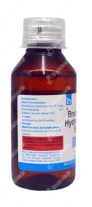 Brohex 4 Mg Syrup 100 Ml - Uses, Side Effects, Dosage, Price | Truemeds