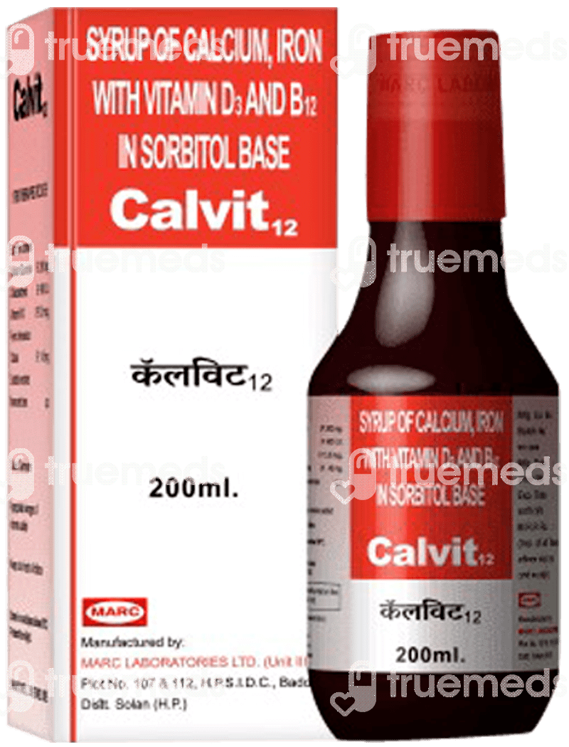 Calvit 12 Syrup 200 Ml - Uses, Side Effects, Dosage, Price | Truemeds