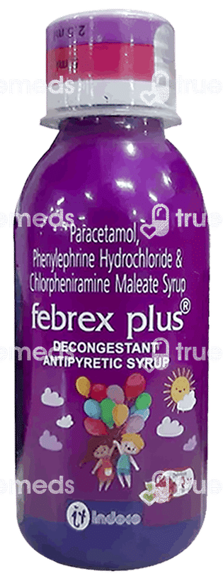 Febrex Plus 125/5/1 Mg Syrup 60 Ml: Uses, Side Effects, Price & Substitutes
