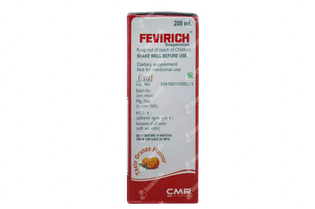 Fevirich Syrup 200 Ml - Uses, Side Effects, Dosage, Price | Truemeds