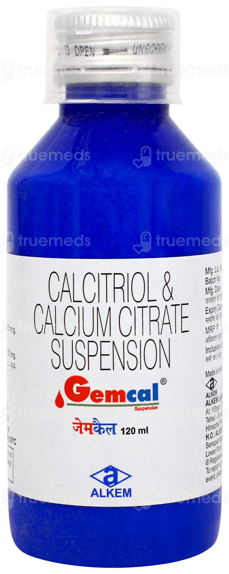 Gemcal Syrup 120 Ml - Uses, Side Effects, Dosage, Price | Truemeds
