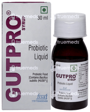 Gutpro Syrup 30 Ml - Uses, Side Effects, Dosage, Price | Truemeds