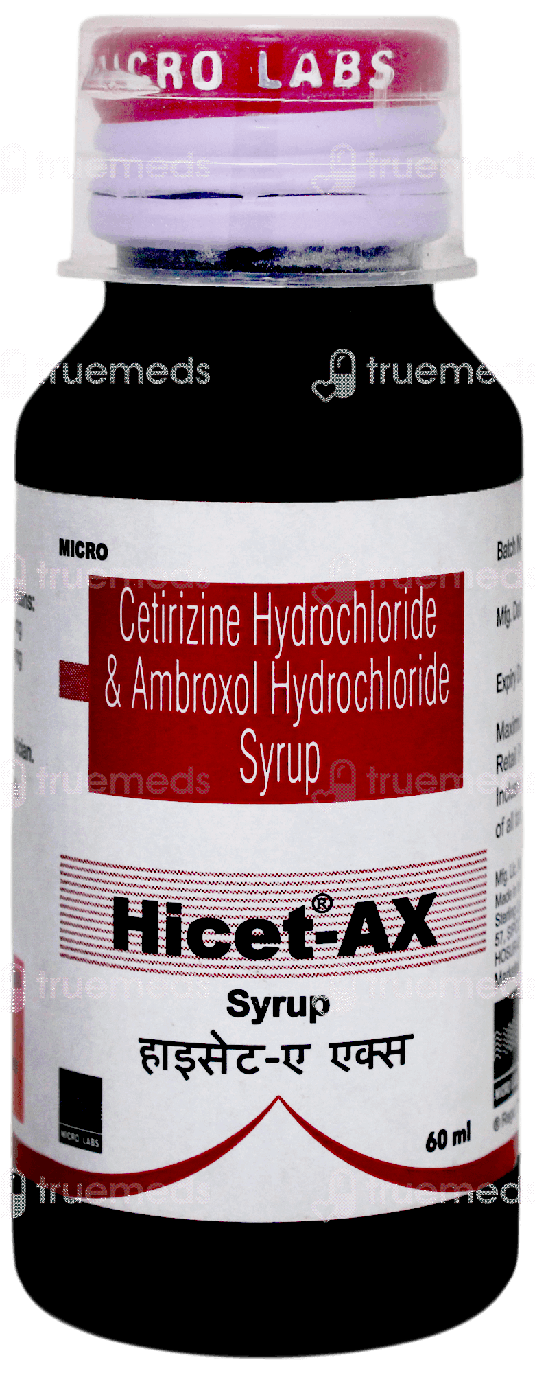Hicet Ax 2.5/30 MG Syrup 60 ML | Order Hicet Ax 2.5/30 MG Syrup 60 ML ...
