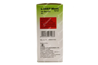 L Hist Mont Syrup 30Ml: Uses, Side Effects, Price & Substitutes