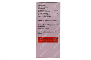 Levocet M Syrup 60Ml: Uses, Side Effects, Price & Substitutes