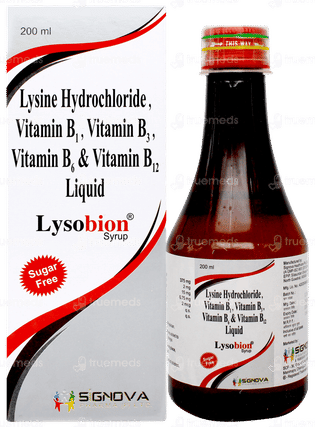 Lysobion Syrup 200 Ml - Uses, Side Effects, Dosage, Price | Truemeds