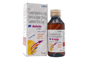M Solvin Syrup - Uses, Side Effects, Dosage, Price | Truemeds