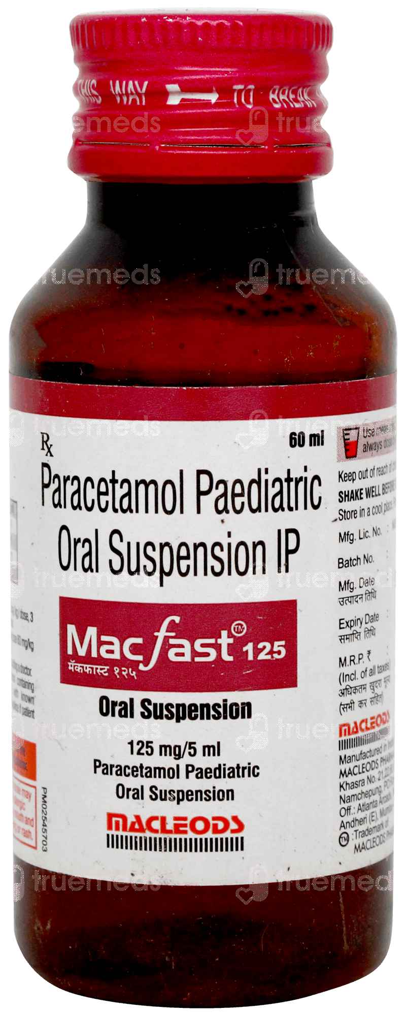 Macfast 125 Suspension 60ML: Uses, Side Effects, Price & Substitutes