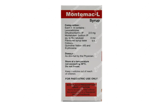 Montemac L Syrup 60Ml: Uses, Side Effects, Price & Substitutes