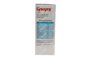 New Lysupra Syrup 200 Ml - Uses, Side Effects, Dosage, Price | Truemeds