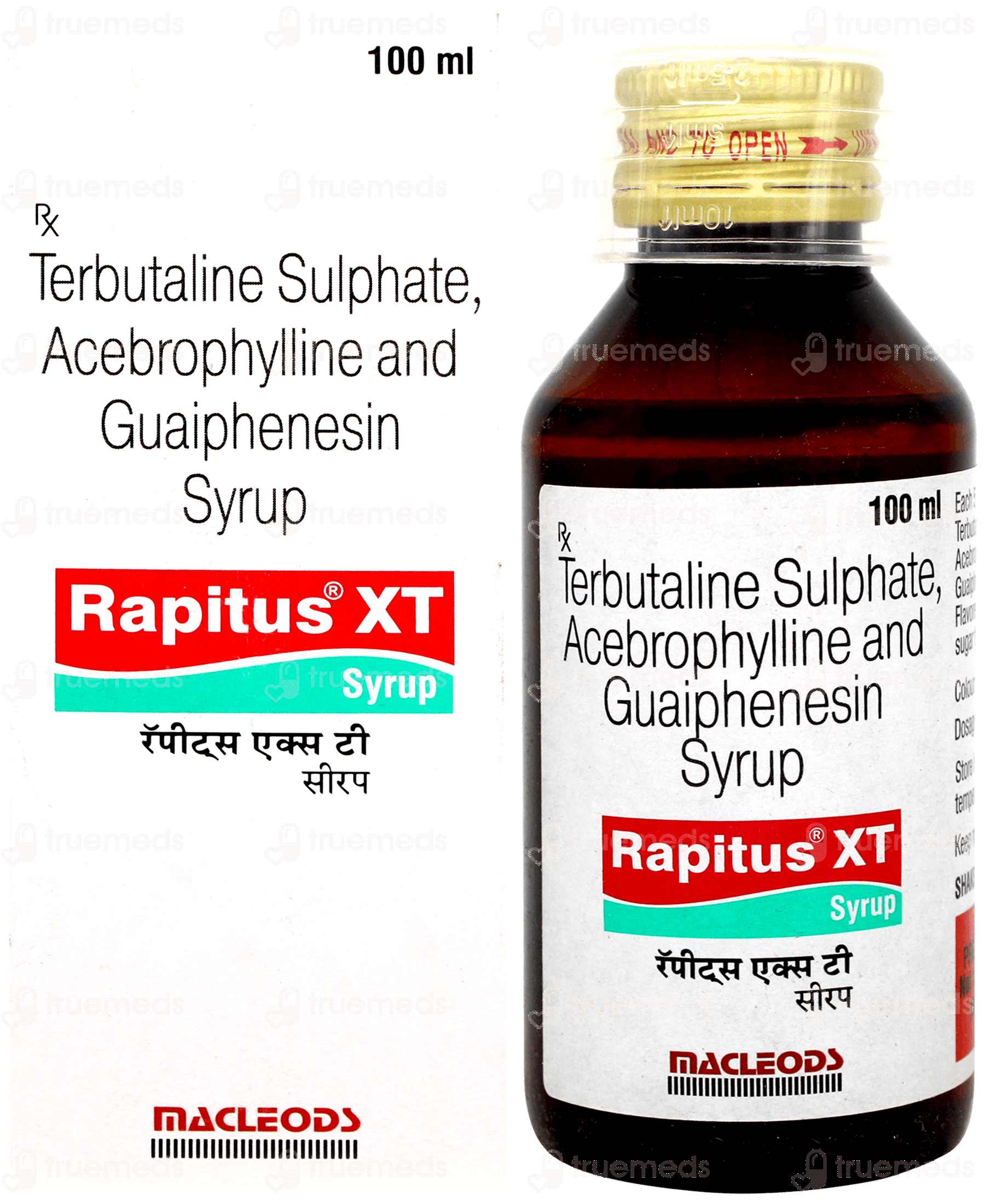 Rapitus Xt 1 25 50 50 Mg Syrup 100 Ml - Uses, Side Effects, Dosage ...