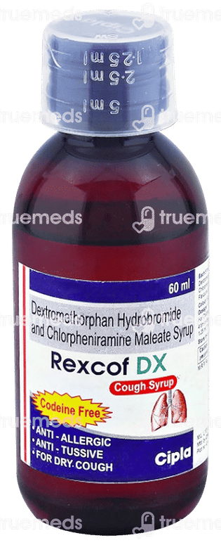 Rexcof Dx 2/10 MG Syrup 60 ML | Order Rexcof Dx 2/10 MG Syrup 60 ML ...