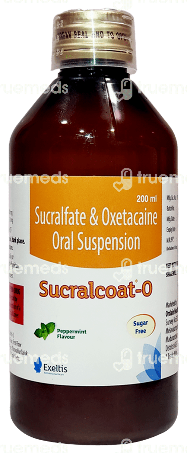 Sucralcoat O Syrup 200 Ml - Uses, Side Effects, Dosage, Price | Truemeds
