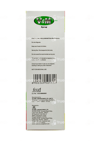 V M Nu Syrup 200 Ml - Uses, Side Effects, Dosage, Price | Truemeds