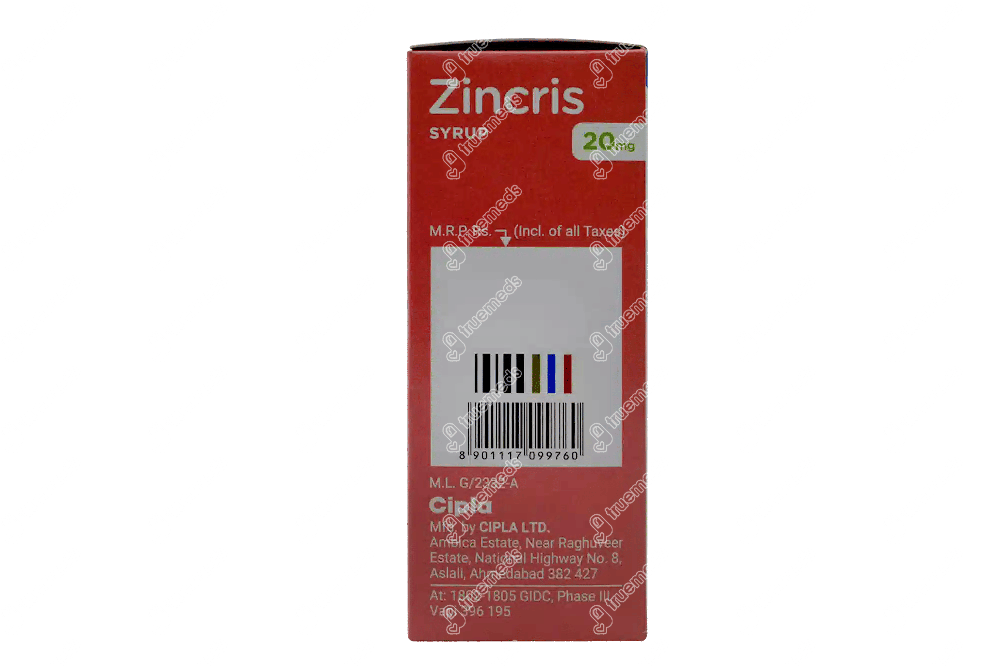 Zincris 20 MG Syrup 100 ML | Order Zincris 20 MG Syrup 100 ML Online at ...