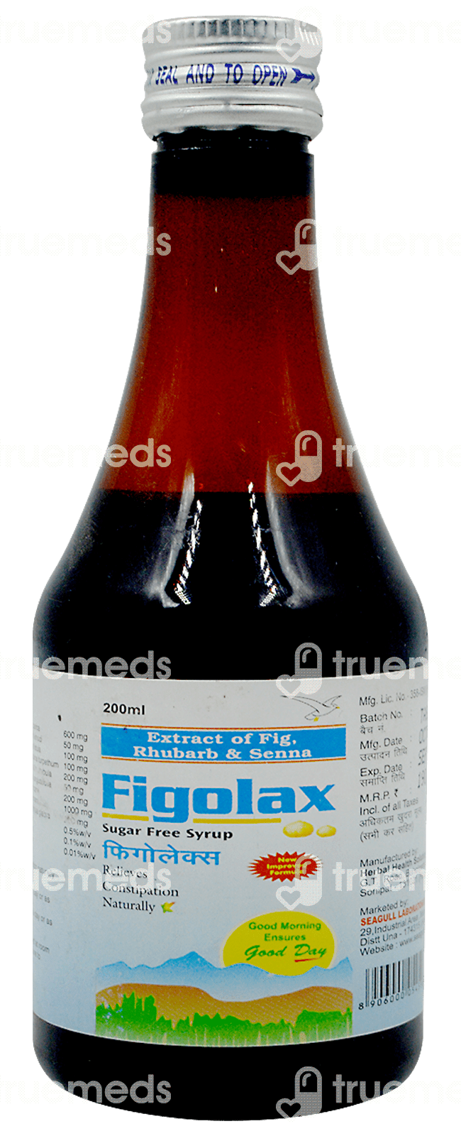 Figolax Syrup 200 Ml - Uses, Side Effects, Dosage, Price | Truemeds