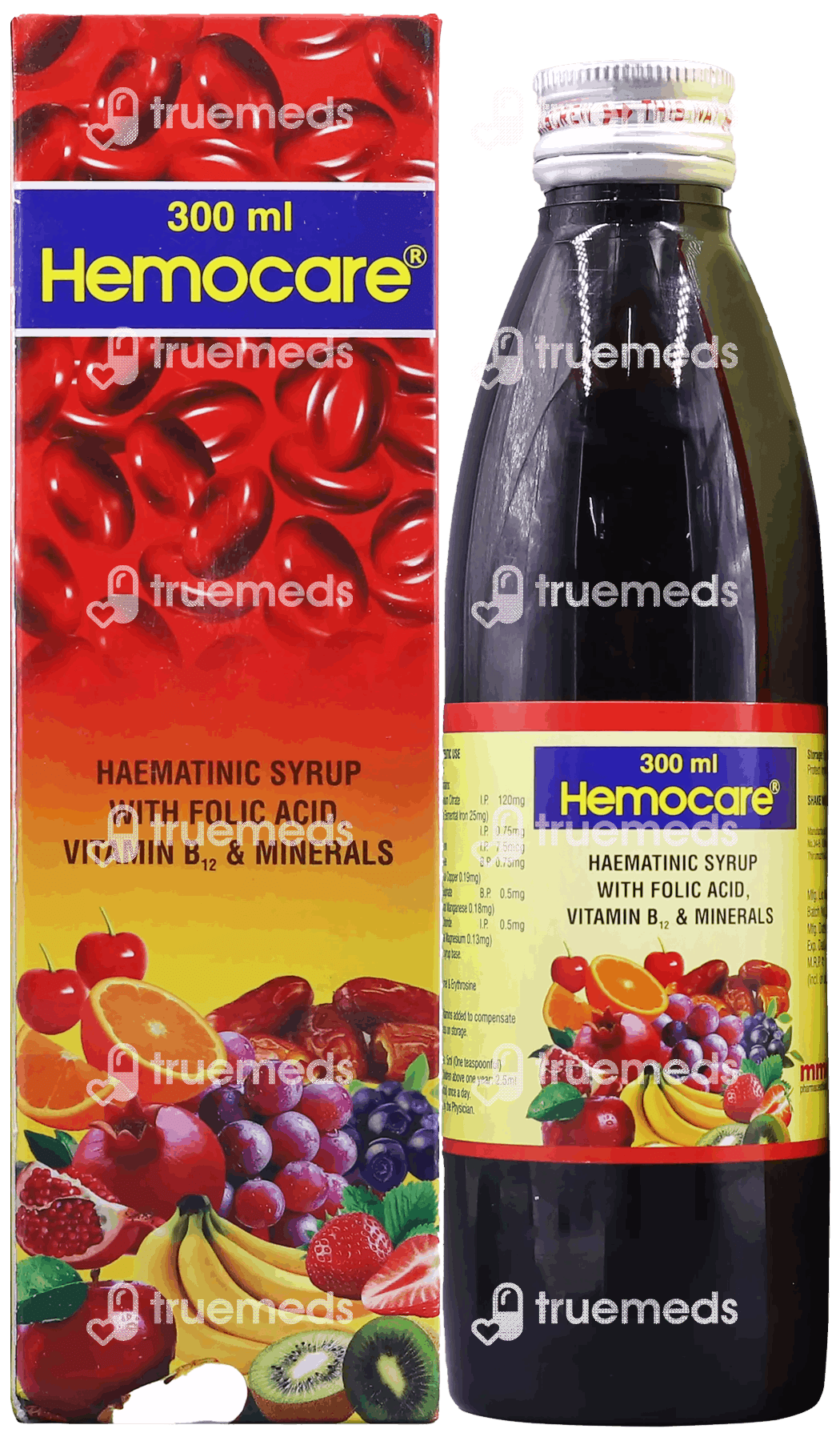 Hemocare Syrup 300 Ml - Uses, Side Effects, Dosage, Price | Truemeds