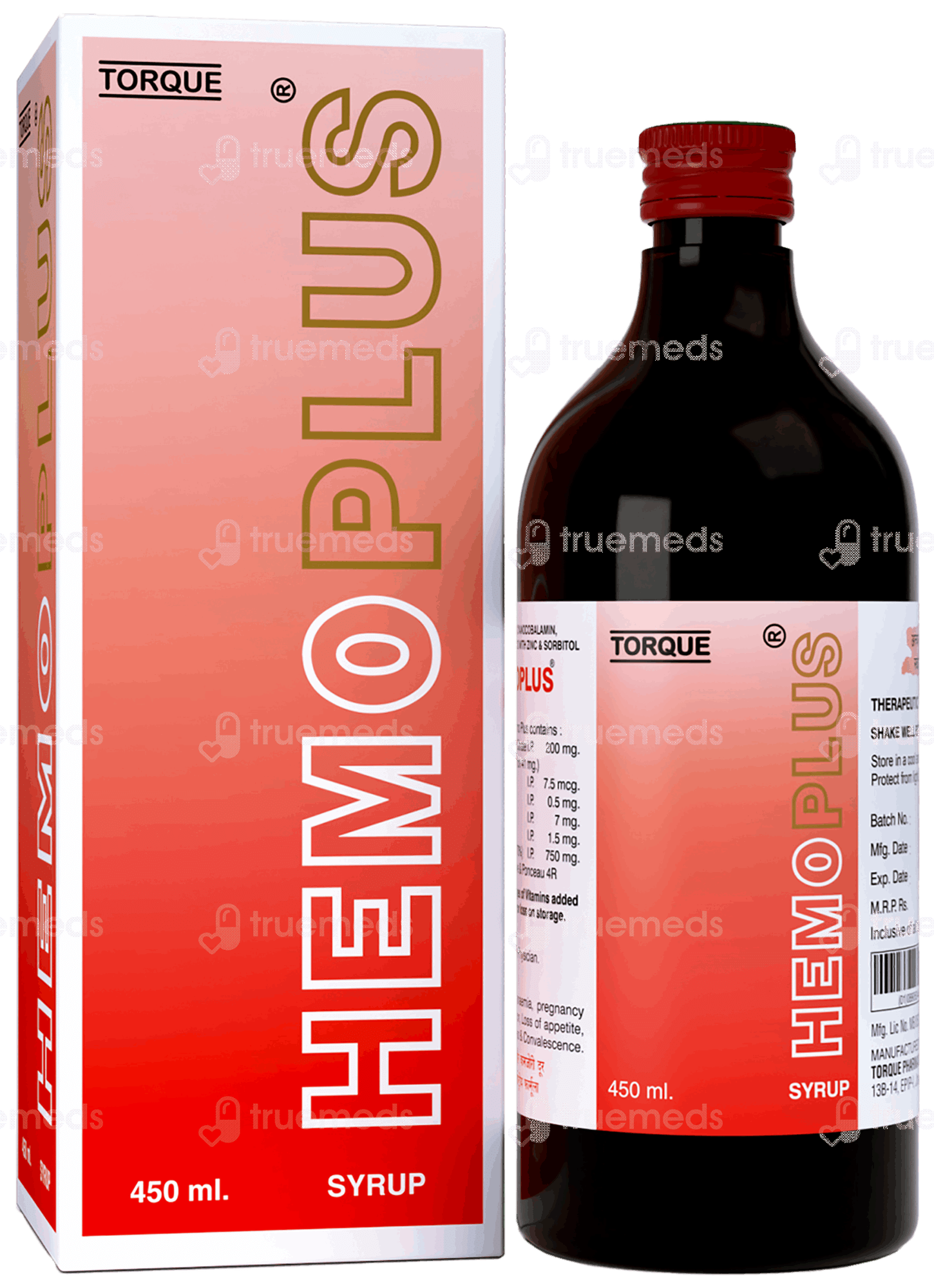 Hemoplus Syrup 450 Ml - Uses, Side Effects, Dosage, Price | Truemeds