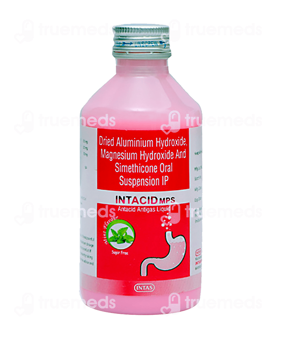 Intacid Syrup 170 Ml - Uses, Side Effects, Dosage, Price | Truemeds