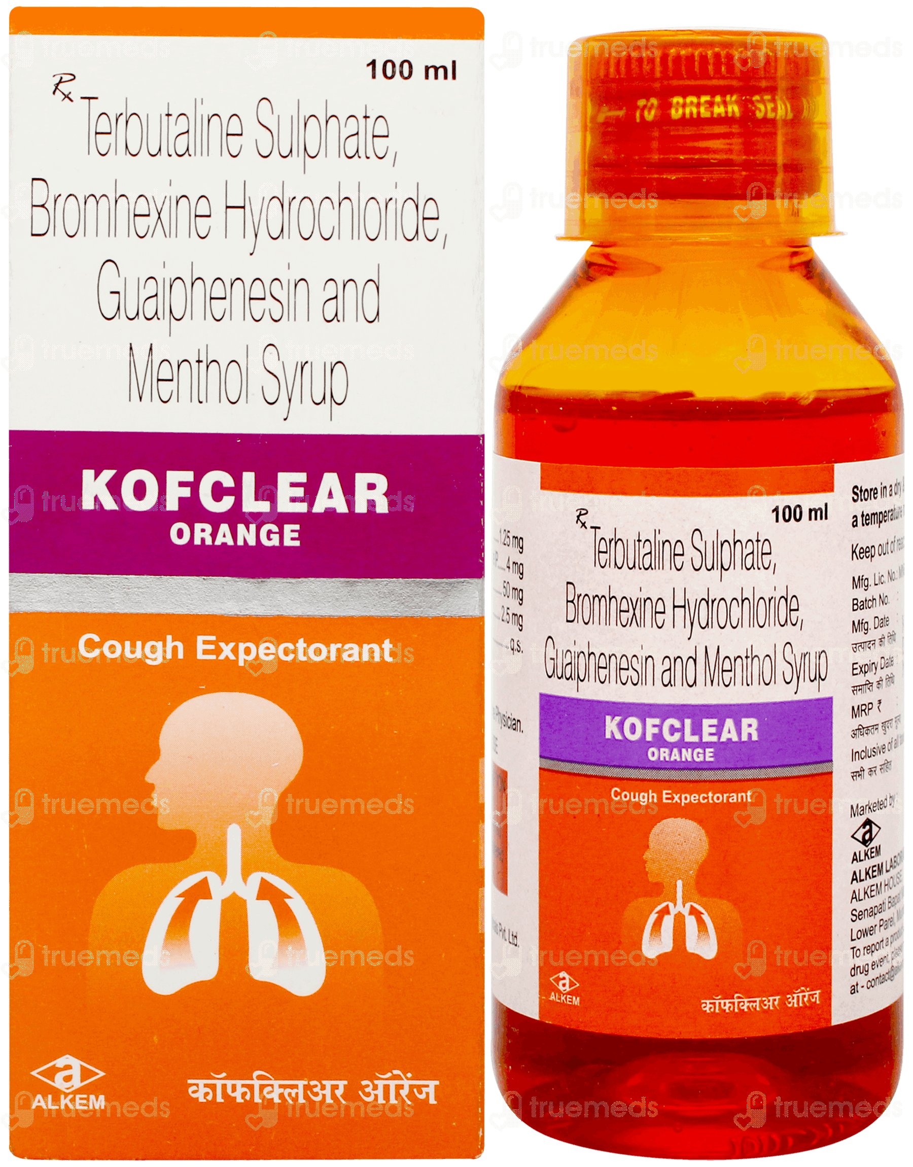 Kofclear Orange Expectorant 100ml - Uses, Side Effects, Dosage, Price ...