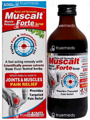Muscalt Forte Syrup 200 Ml - Uses, Side Effects, Dosage, Price | Truemeds