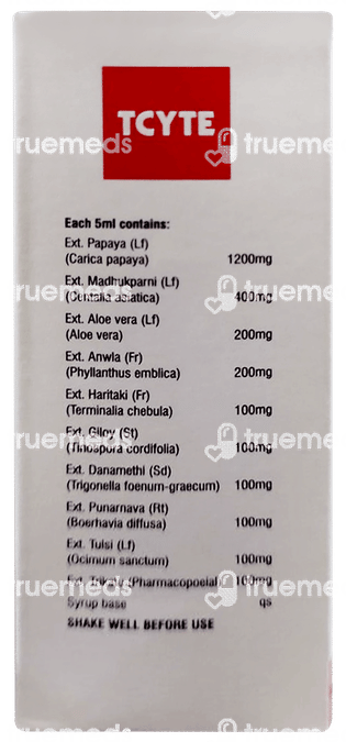 Tcyte Syrup: Uses, Side Effects, Price & Substitutes
