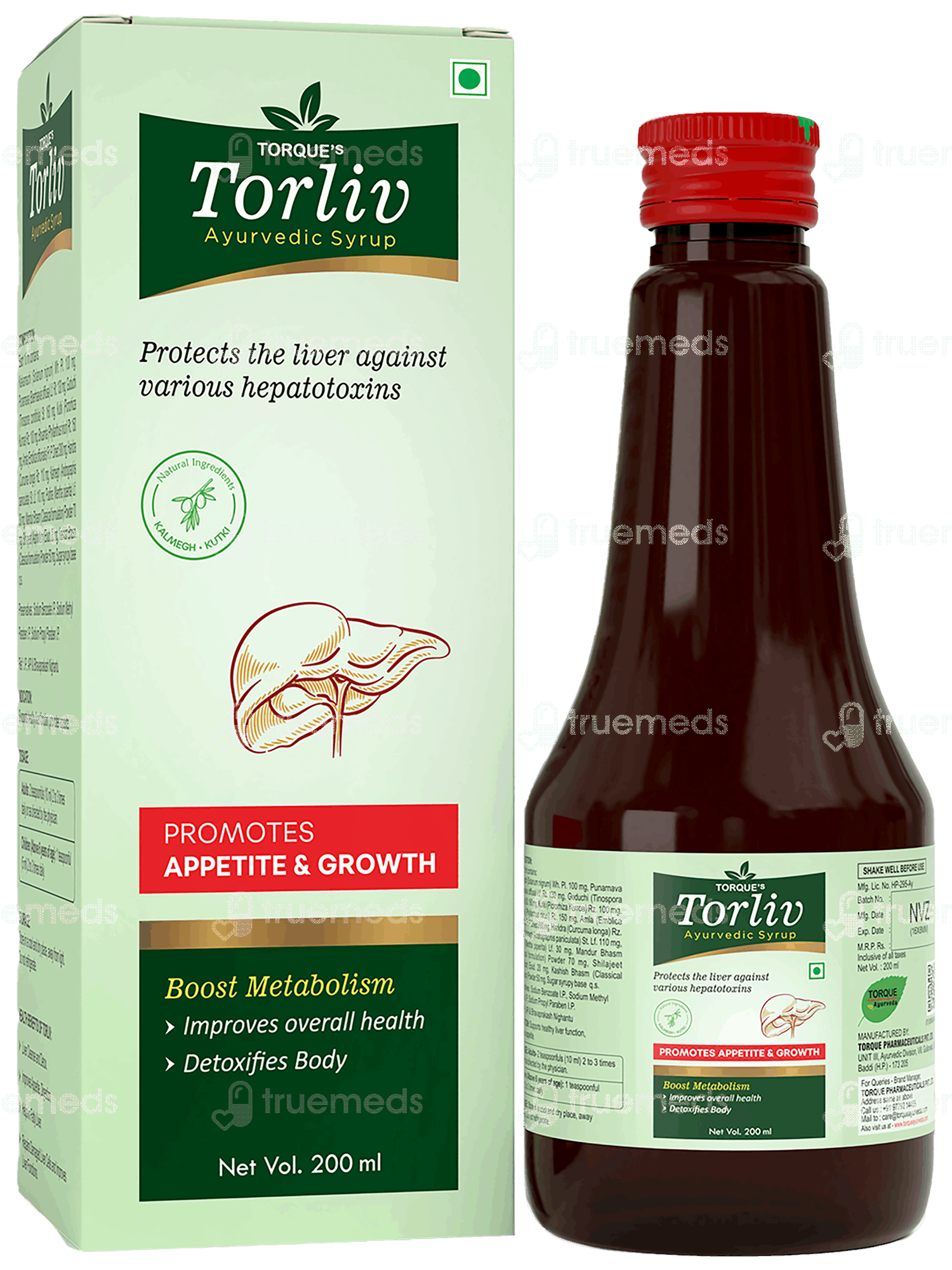 Torliv Syrup 200 Ml - Uses, Side Effects, Dosage, Price | Truemeds