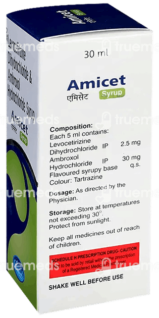 Amicet 2.5/30 MG Syrup 30 ML | Order Amicet 2.5/30 MG Syrup 30 ML ...