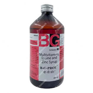 B G Prot Syrup 450 Ml - Uses, Side Effects, Dosage, Price | Truemeds