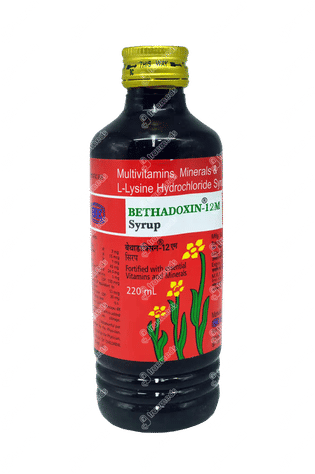 Bethadoxin 12 M Syrup 220 Ml - Uses, Side Effects, Dosage, Price | Truemeds