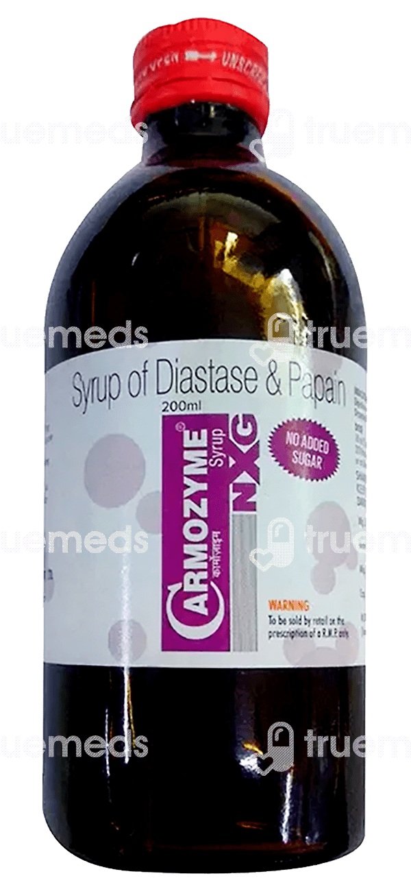 Carmozyme Nxg Syrup 200 Ml - Uses, Side Effects, Dosage, Price | Truemeds