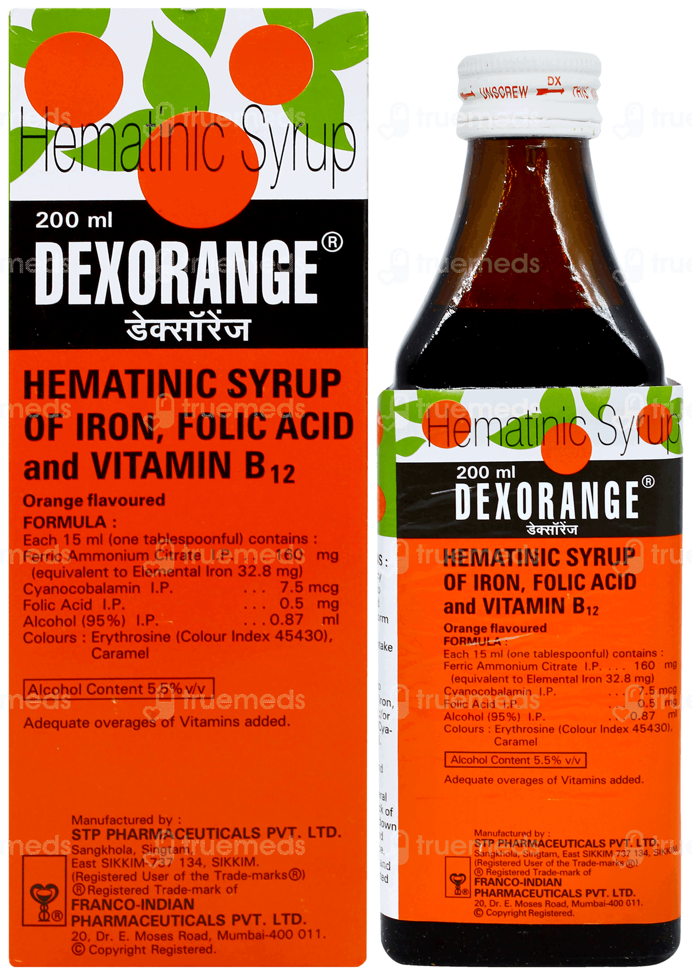 Dexorange Orange Flavoured Hematinic Syrup: Uses, Side Effects, Price ...