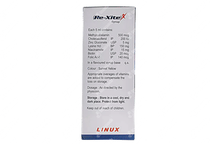 Rexite Syrup 200 Ml - Uses, Side Effects, Dosage, Price | Truemeds