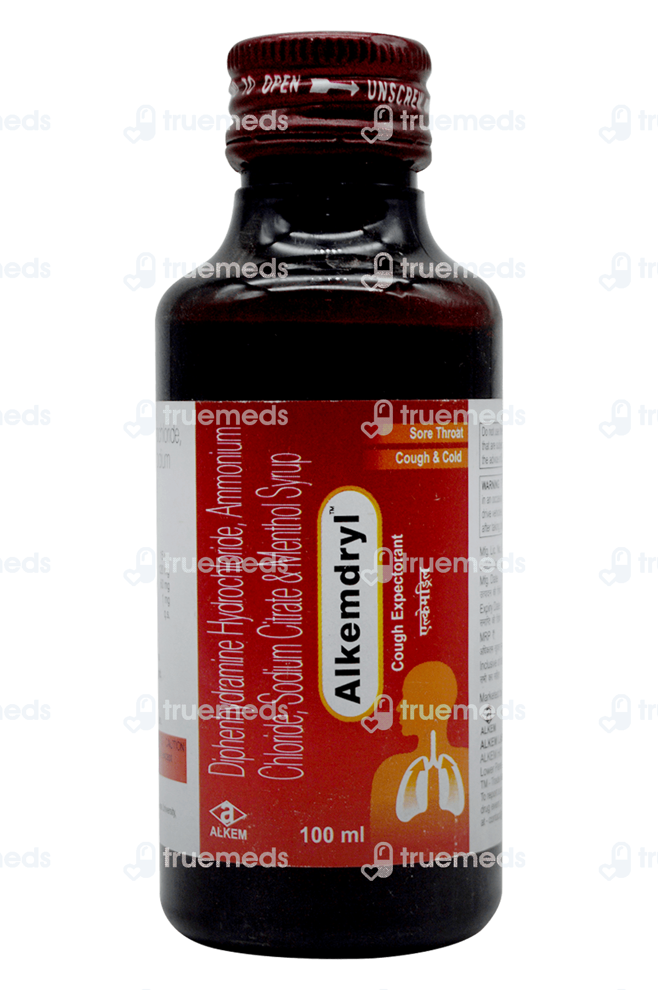 Alkemdryl Cough Syrup 100 Ml - Uses, Side Effects, Dosage, Price | Truemeds