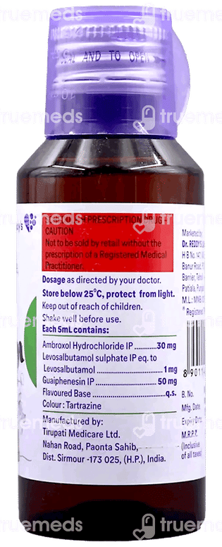 Mucolite Ls Syrup 100 Ml - Uses, Side Effects, Dosage, Price | Truemeds